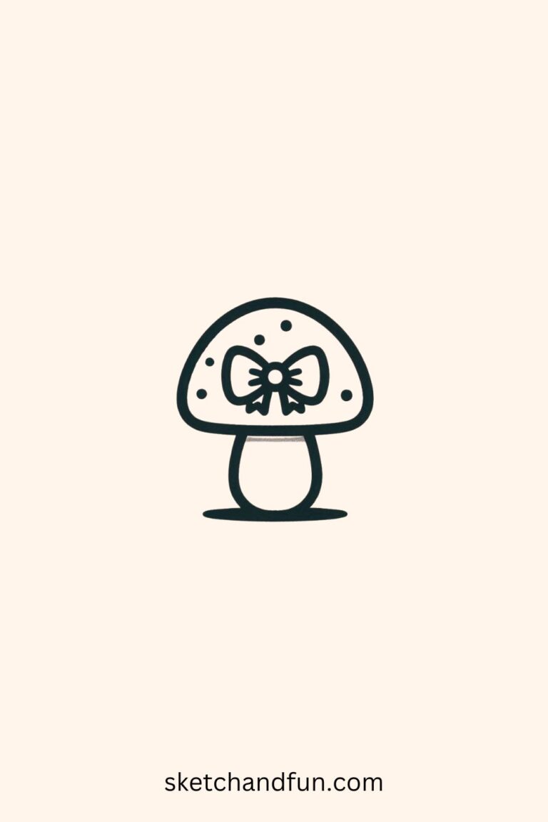 39+ Easy Cute Mushroom Drawing Ideas - Sketch and Fun