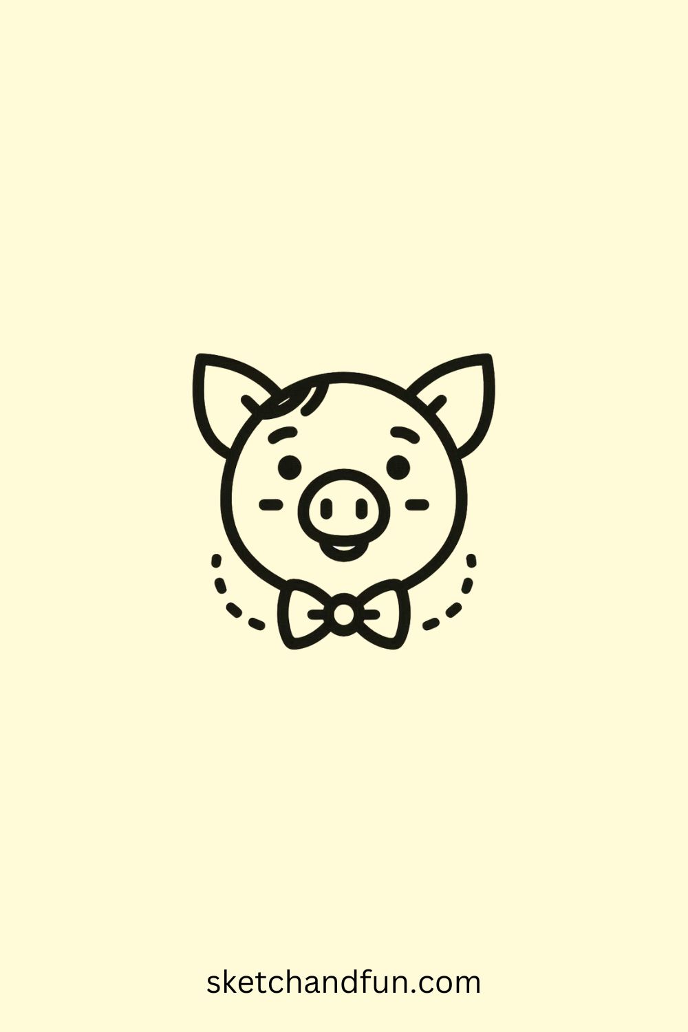40+ Easy Cute Pig Drawing Ideas - Sketch and Fun