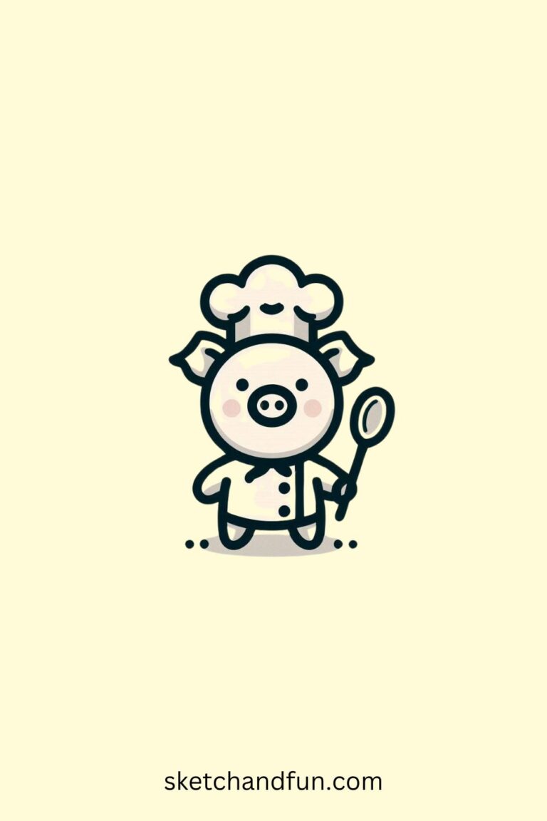 40+ Easy Cute Pig Drawing Ideas - Sketch and Fun