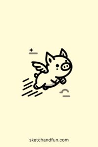 40+ Easy Cute Pig Drawing Ideas - Sketch and Fun