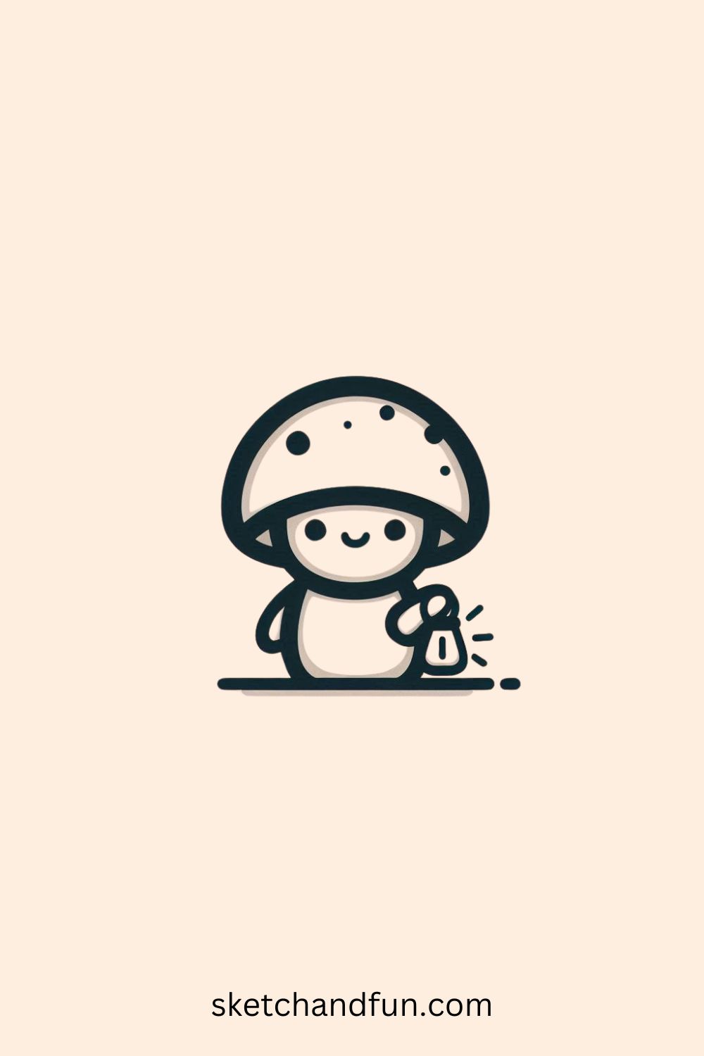 39+ Easy Cute Mushroom Drawing Ideas - Sketch and Fun