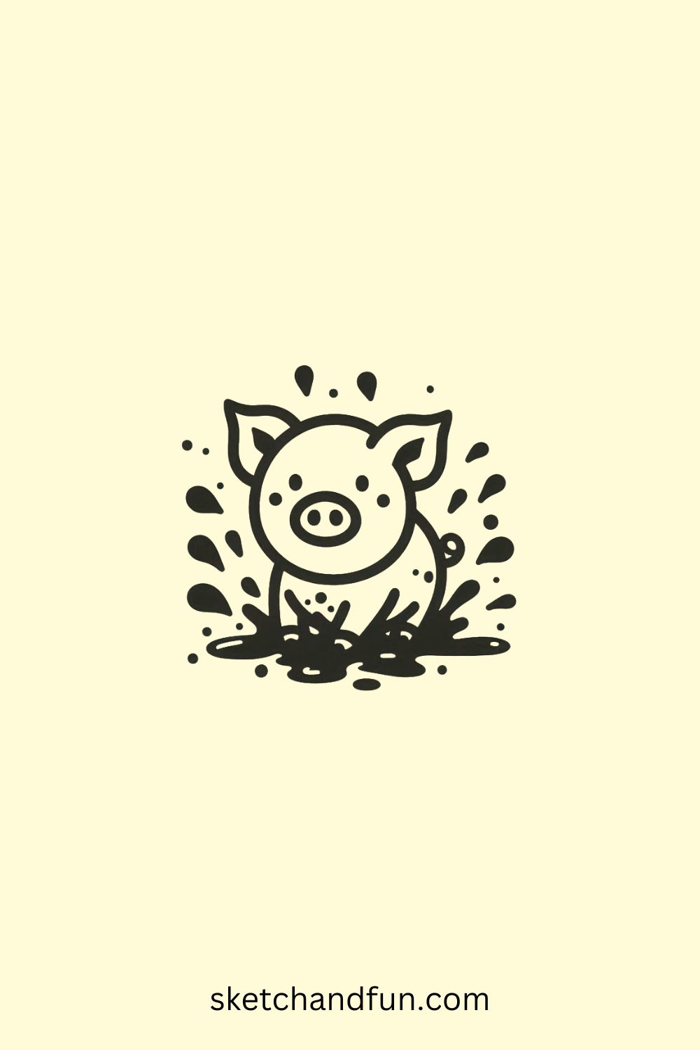 40+ Easy Cute Pig Drawing Ideas - Sketch and Fun