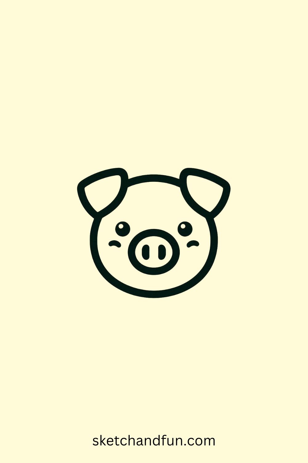 40+ Easy Cute Pig Drawing Ideas - Sketch and Fun