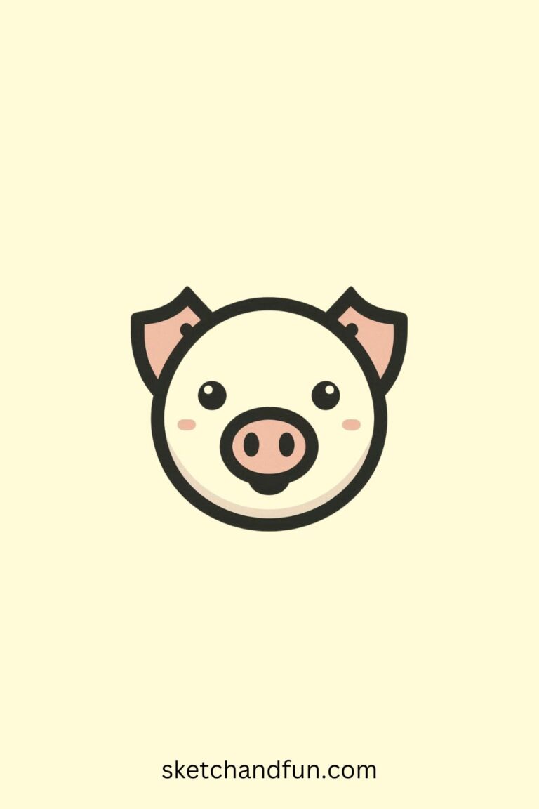 40+ Easy Cute Pig Drawing Ideas - Sketch and Fun