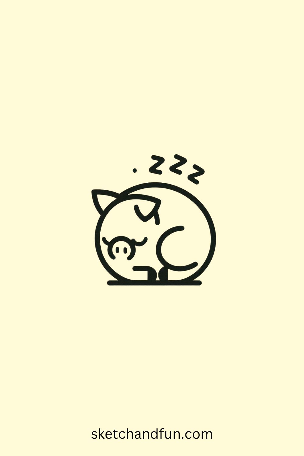 40+ Easy Cute Pig Drawing Ideas - Sketch and Fun