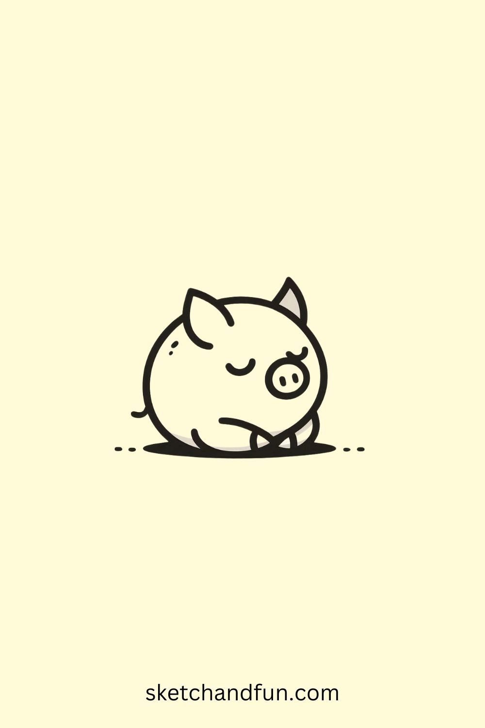 40+ Easy Cute Pig Drawing Ideas - Sketch and Fun