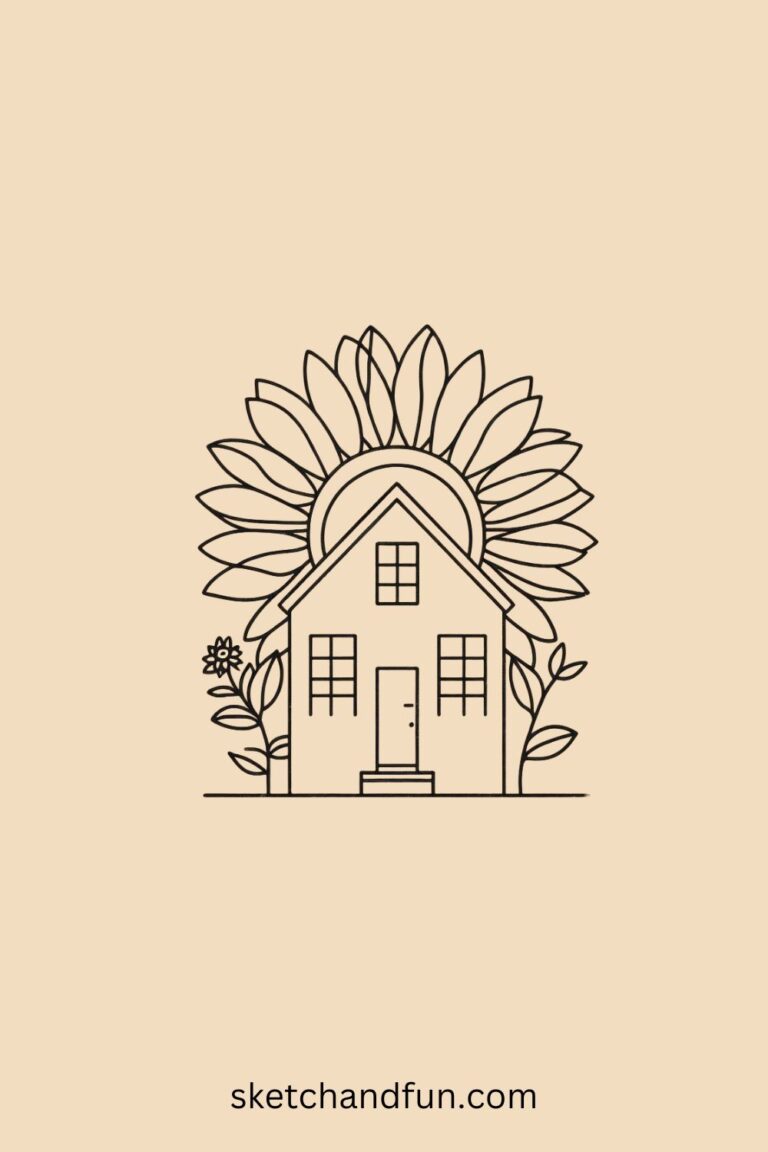 27+ Easy House Drawing Ideas - Sketch and Fun
