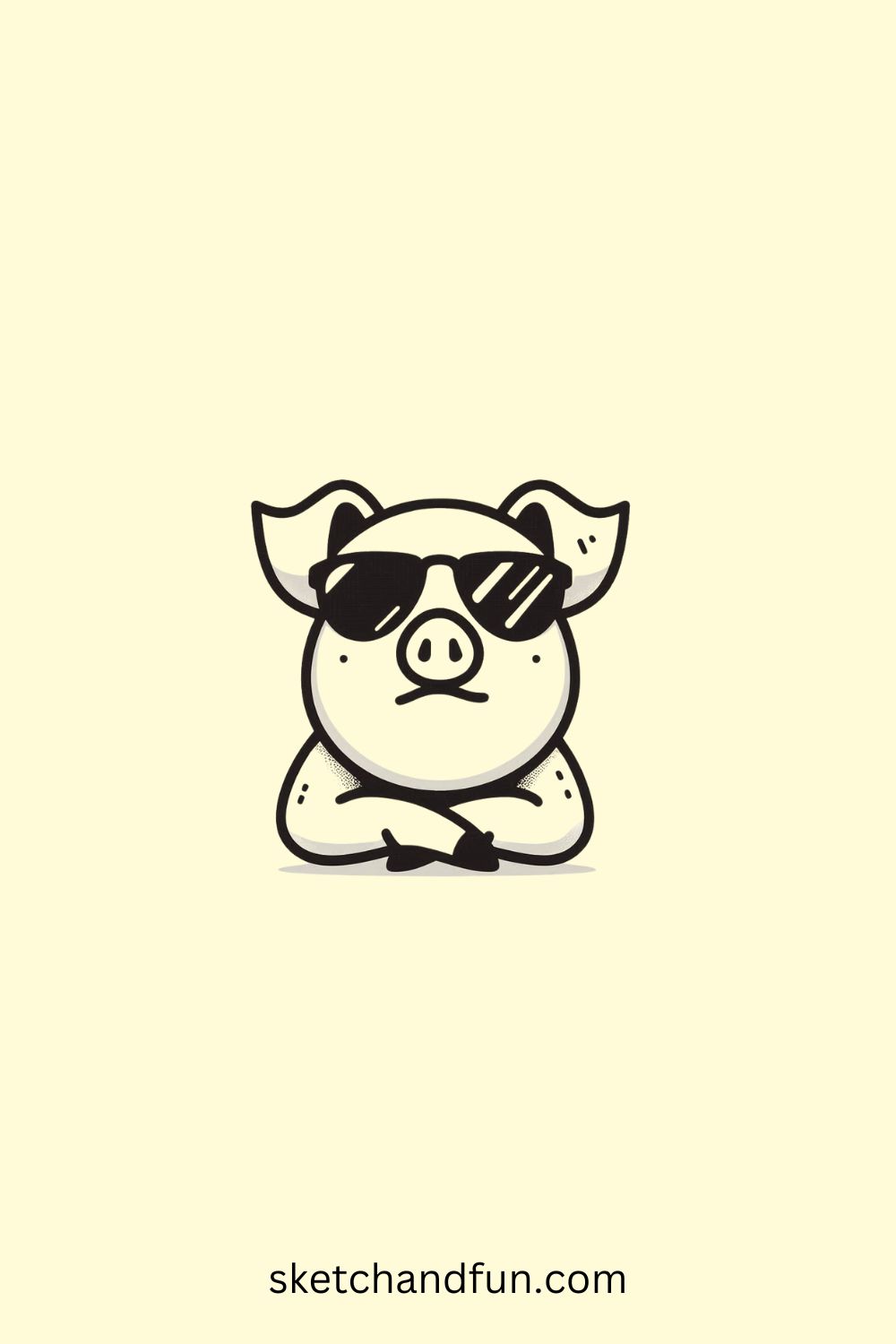 40+ Easy Cute Pig Drawing Ideas - Sketch and Fun