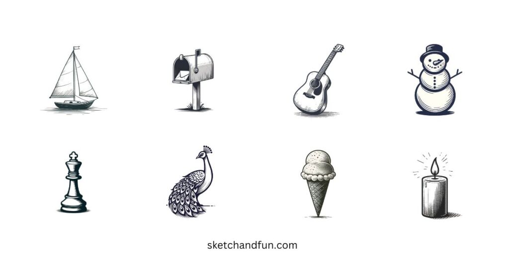 75+ Cute Easy Sketch Ideas For Beginners - Sketch and Fun