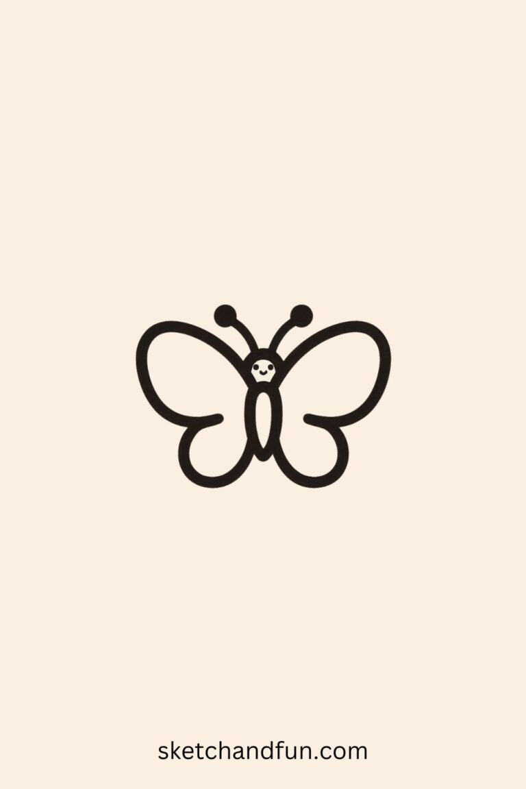 40+ Easy Cute Butterfly Drawing Ideas - Sketch and Fun