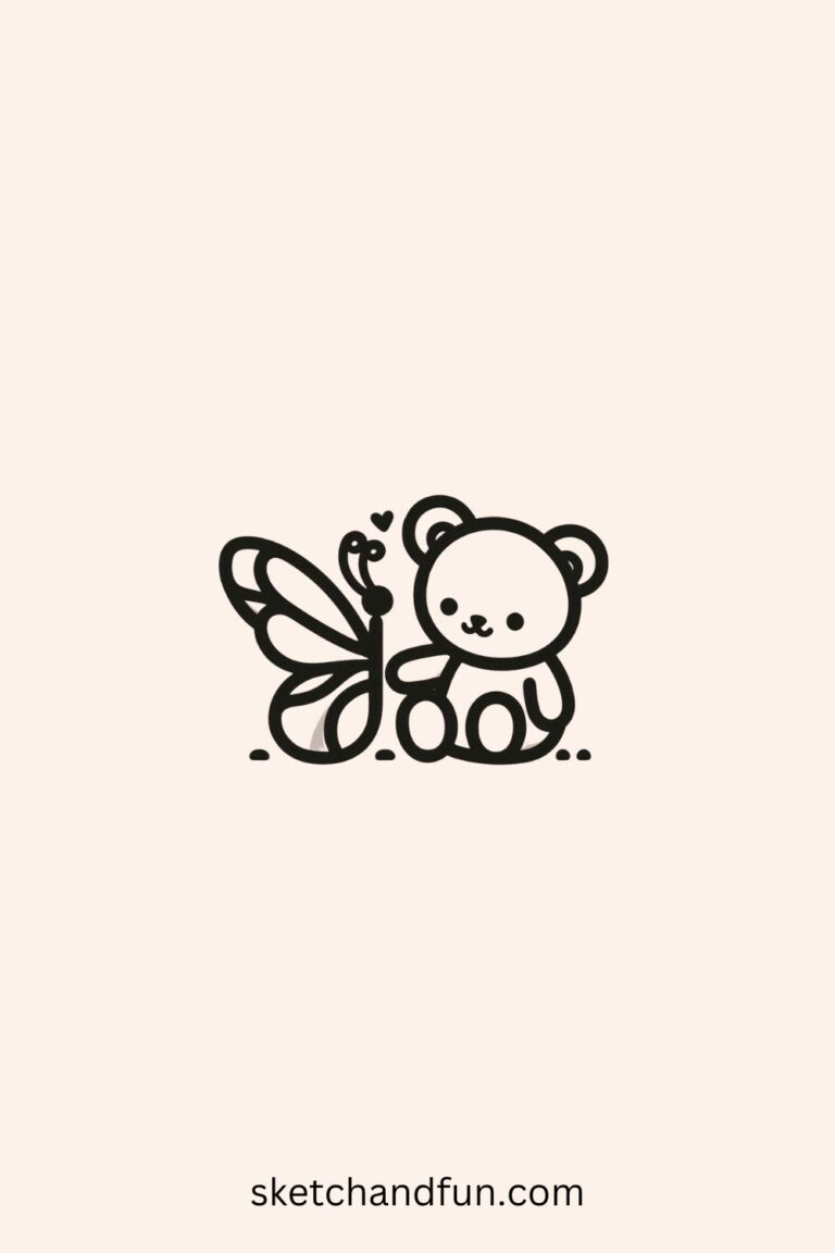 40+ Easy Cute Butterfly Drawing Ideas - Sketch and Fun