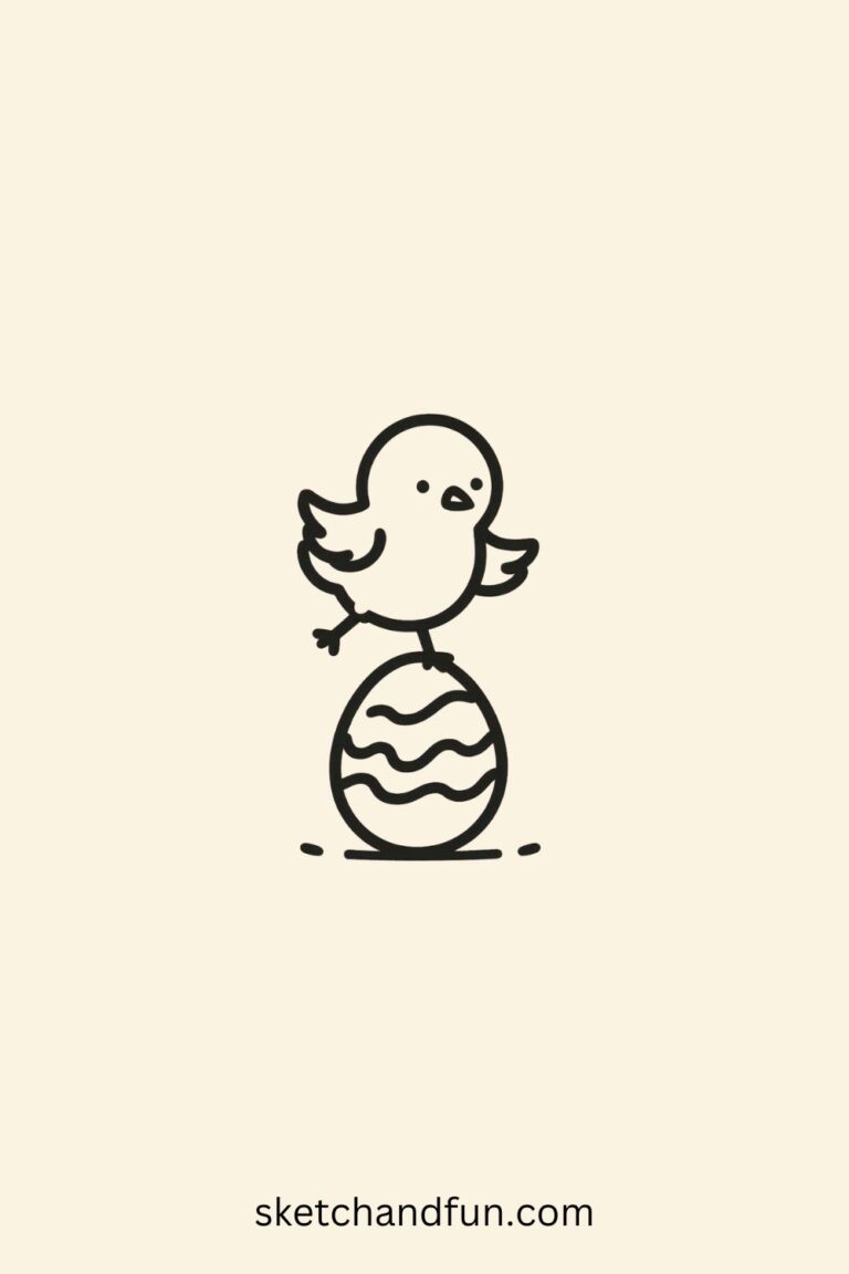51+ Easy Cute Easter Drawing Ideas - Sketch and Fun