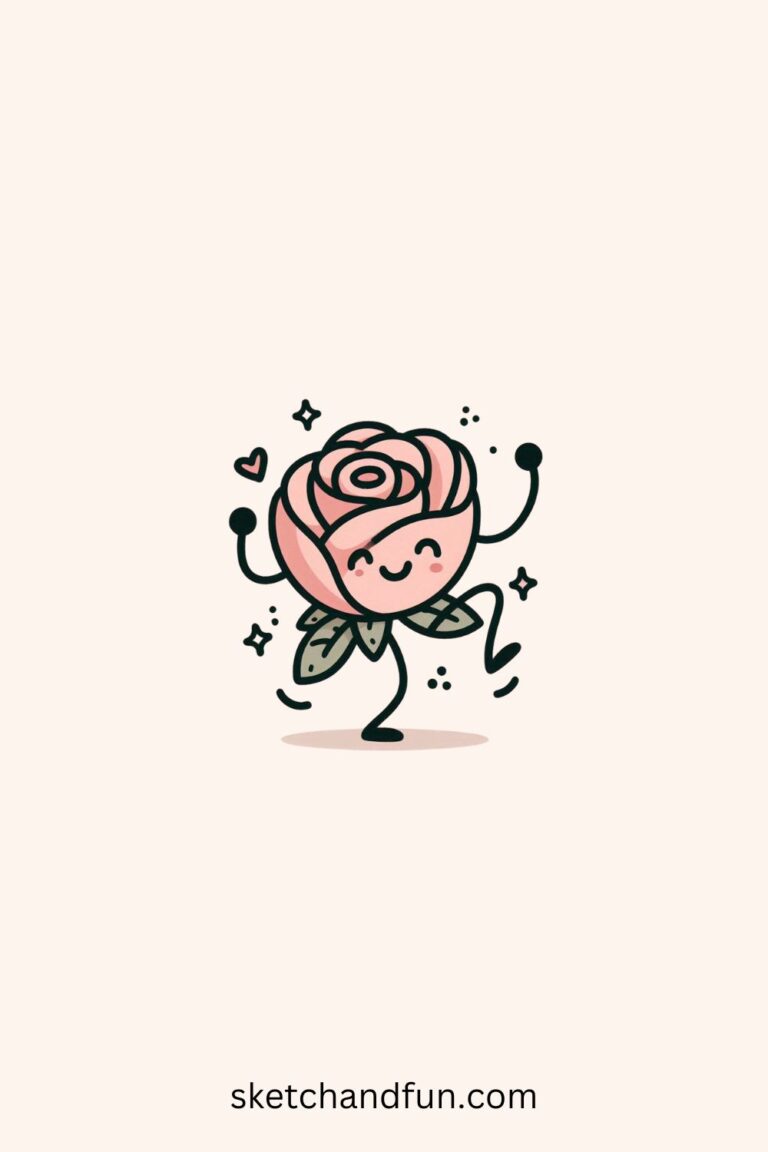 39+ Easy Cute Rose Drawing Ideas - Sketch and Fun