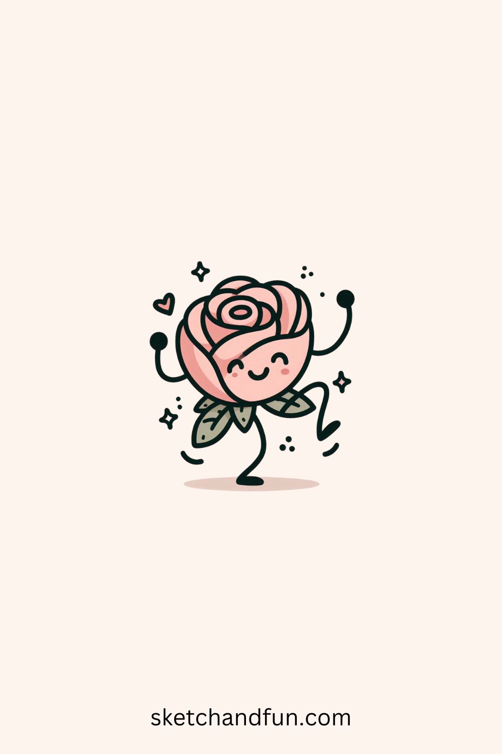 39+ Easy Cute Rose Drawing Ideas - Sketch and Fun
