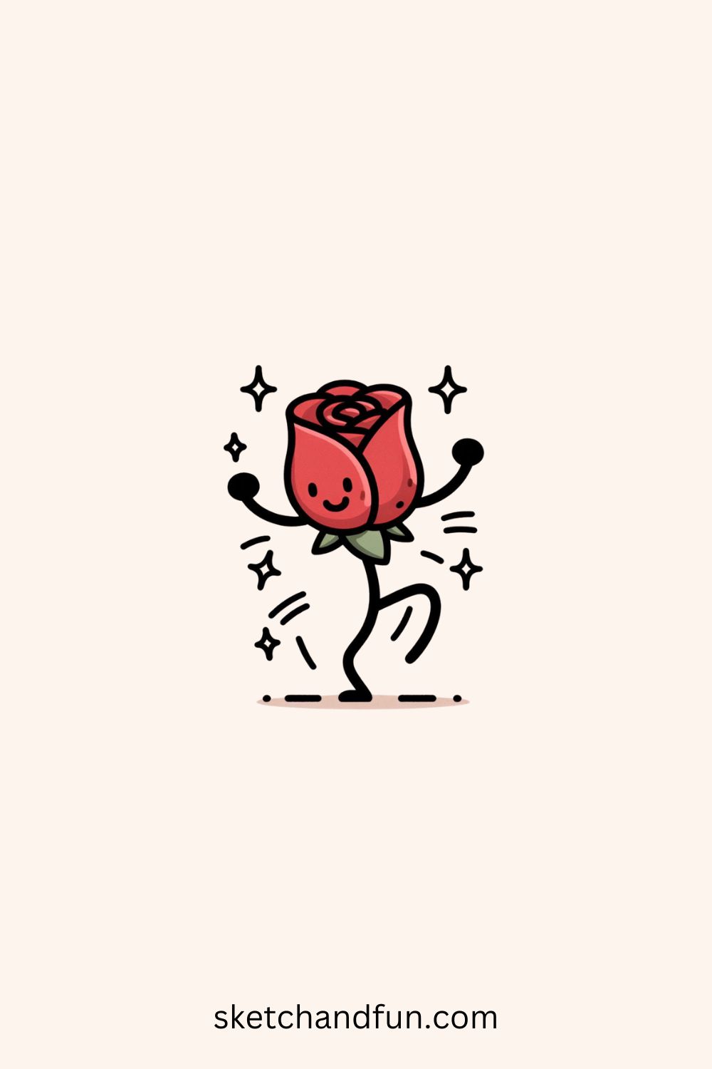 39+ Easy Cute Rose Drawing Ideas - Sketch and Fun