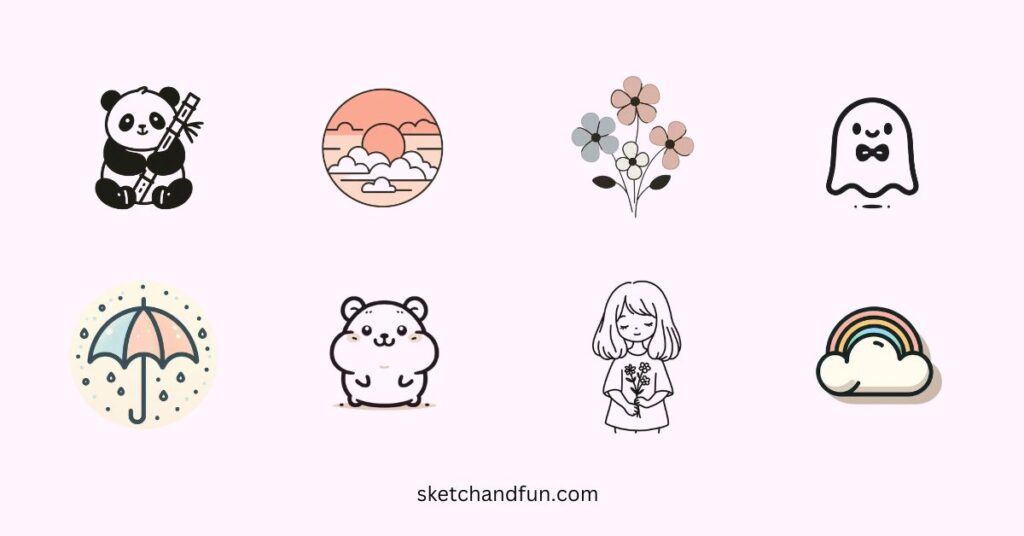 55+ Easy Cute Aesthetic Drawing Ideas - Sketch and Fun