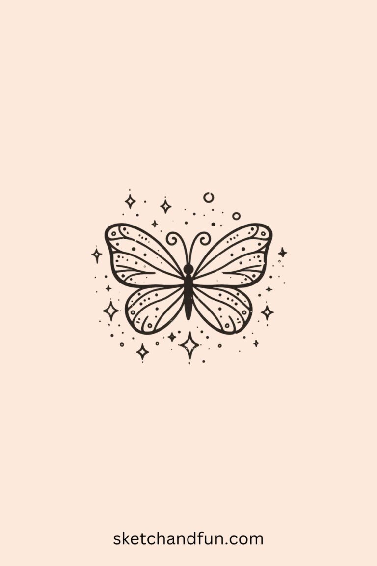 40+ Easy Cute Butterfly Drawing Ideas - Sketch and Fun