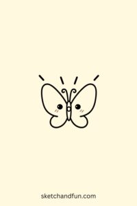 40+ Easy Cute Butterfly Drawing Ideas - Sketch and Fun