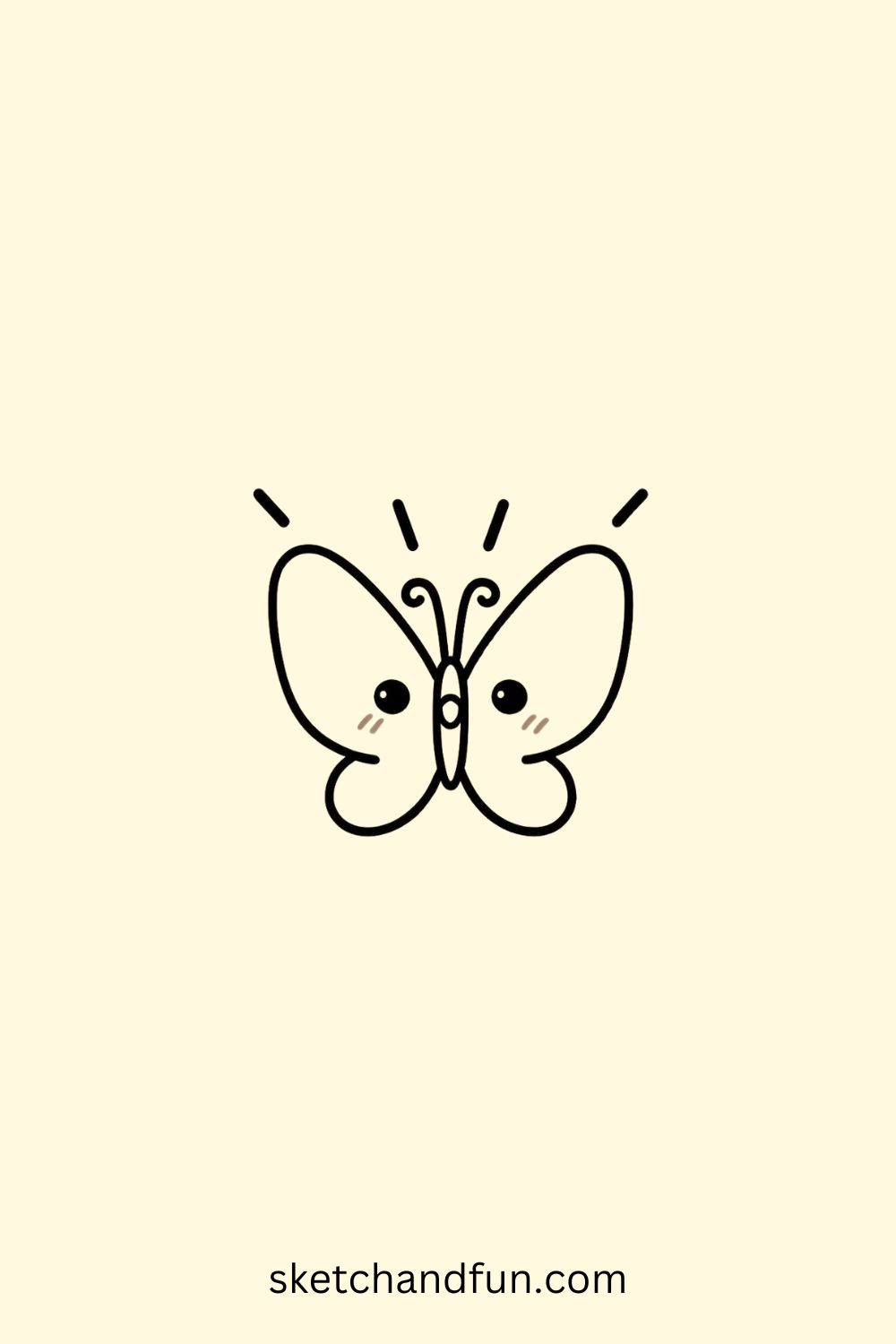 40+ Easy Cute Butterfly Drawing Ideas - Sketch and Fun