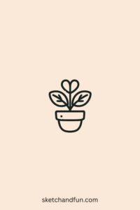 40+ Easy Cute Plant Drawing Ideas - Sketch and Fun