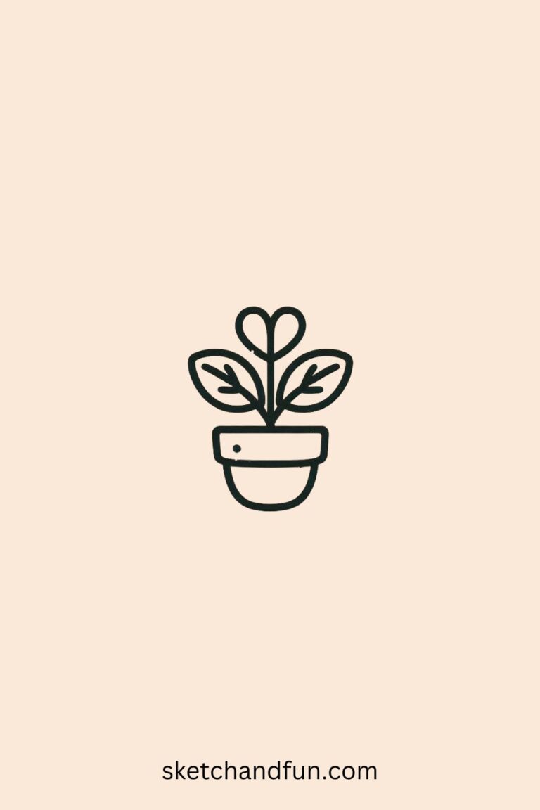 40+ Easy Cute Plant Drawing Ideas - Sketch and Fun