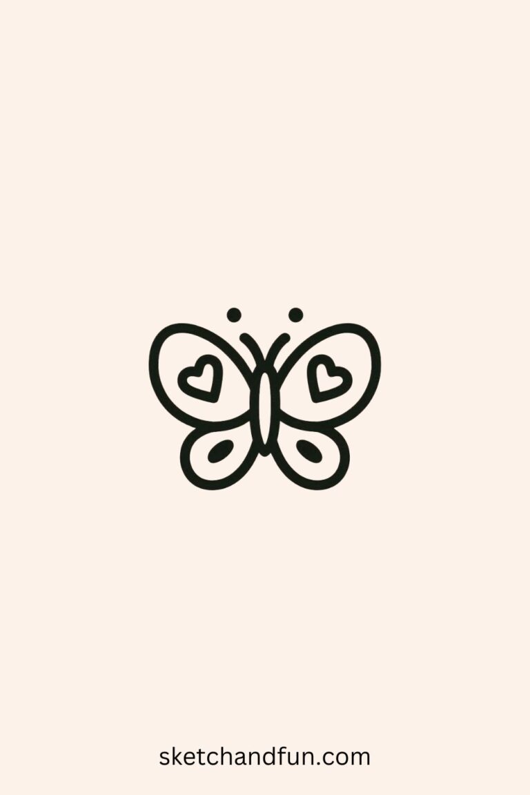 40+ Easy Cute Butterfly Drawing Ideas - Sketch and Fun