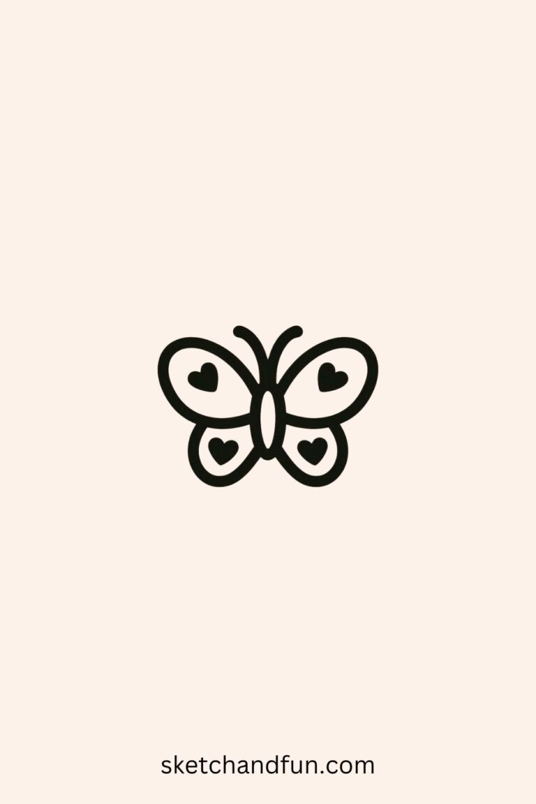 40+ Easy Cute Butterfly Drawing Ideas - Sketch and Fun