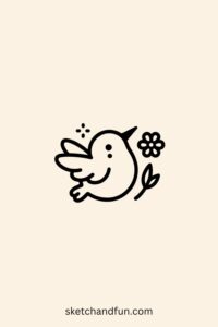 47+ Easy Cute Bird Drawing Ideas - Sketch and Fun