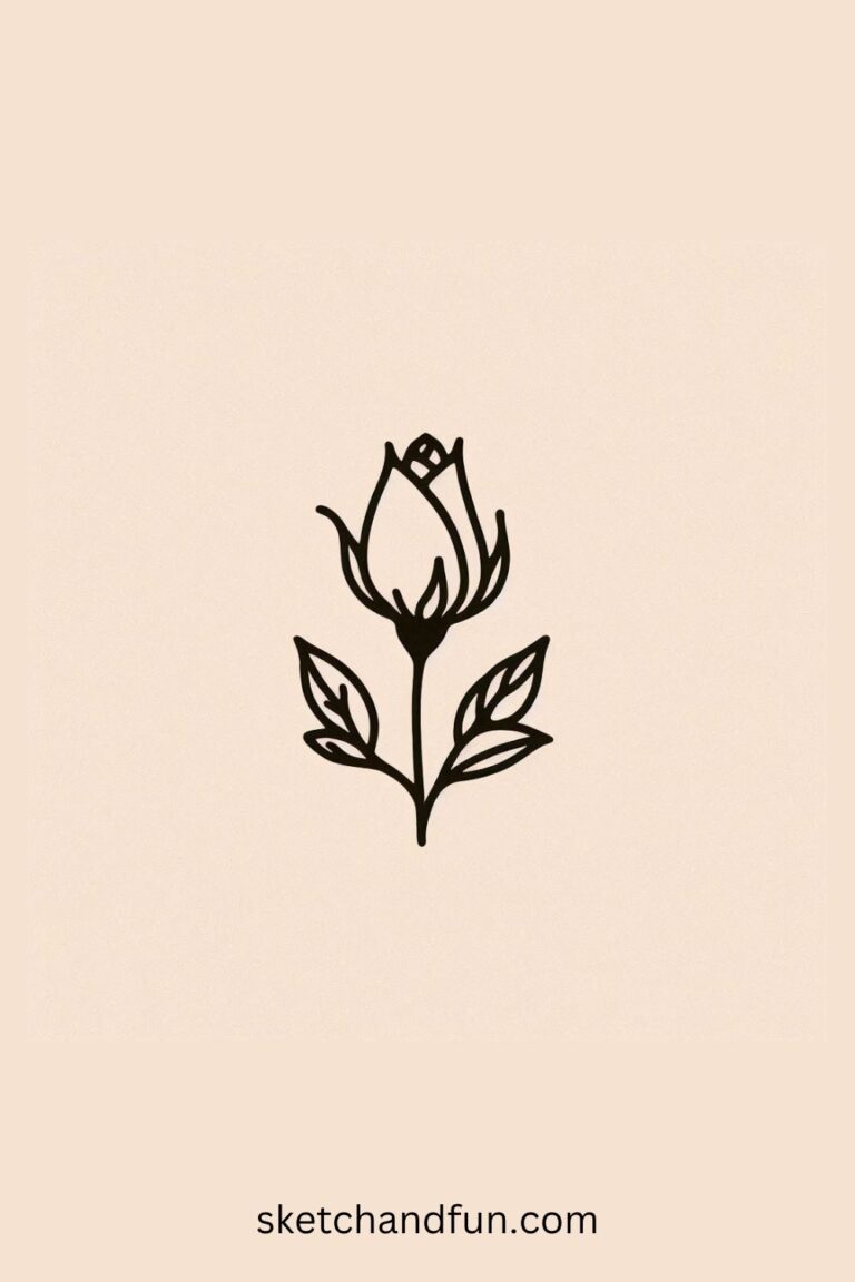 39+ Easy Cute Rose Drawing Ideas - Sketch and Fun