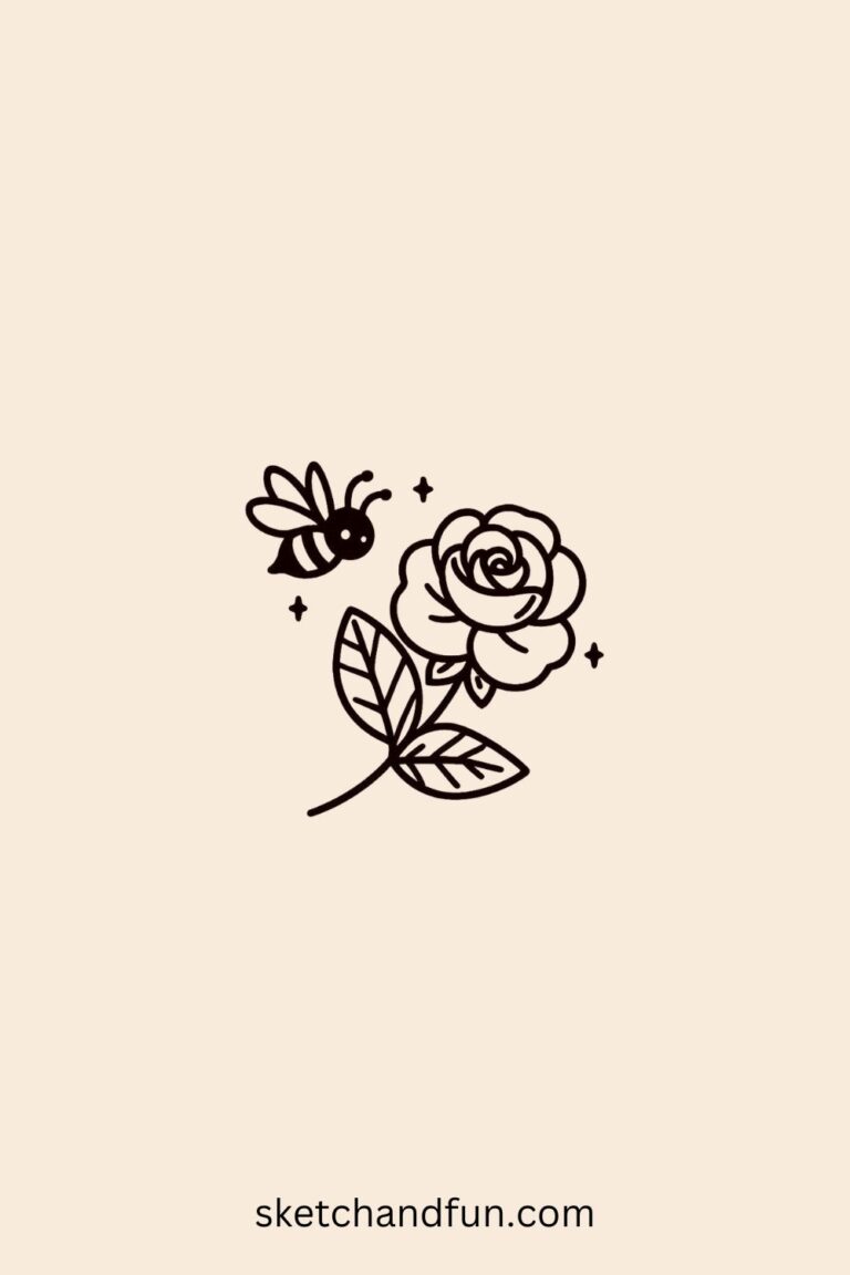 39+ Easy Cute Rose Drawing Ideas - Sketch and Fun