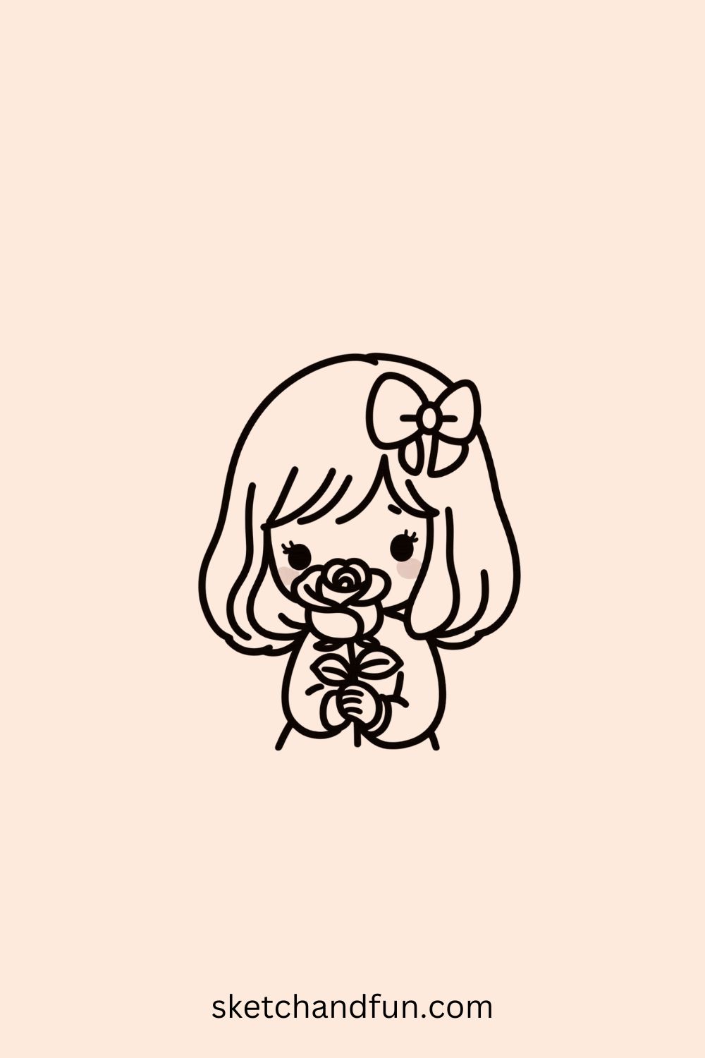 39+ Easy Cute Rose Drawing Ideas - Sketch and Fun