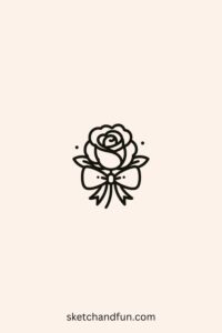 39+ Easy Cute Rose Drawing Ideas - Sketch and Fun