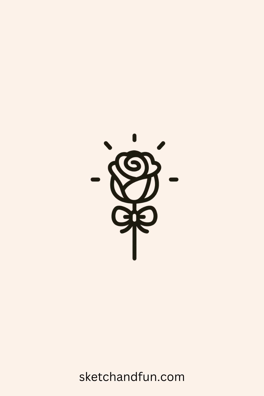 39+ Easy Cute Rose Drawing Ideas - Sketch and Fun