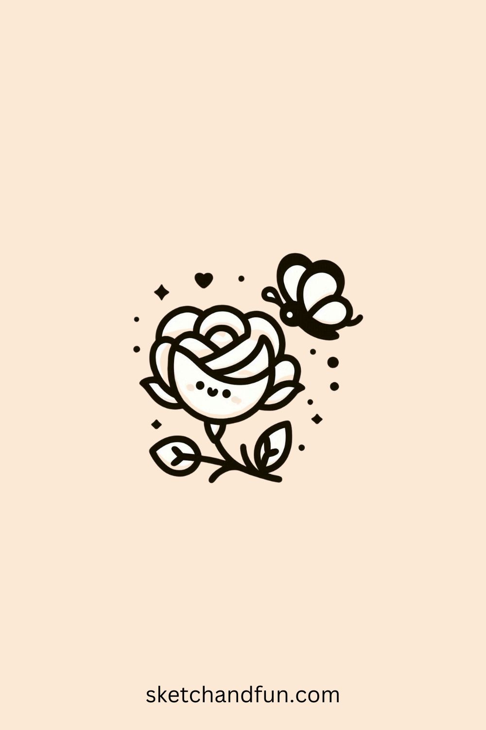 39+ Easy Cute Rose Drawing Ideas - Sketch and Fun