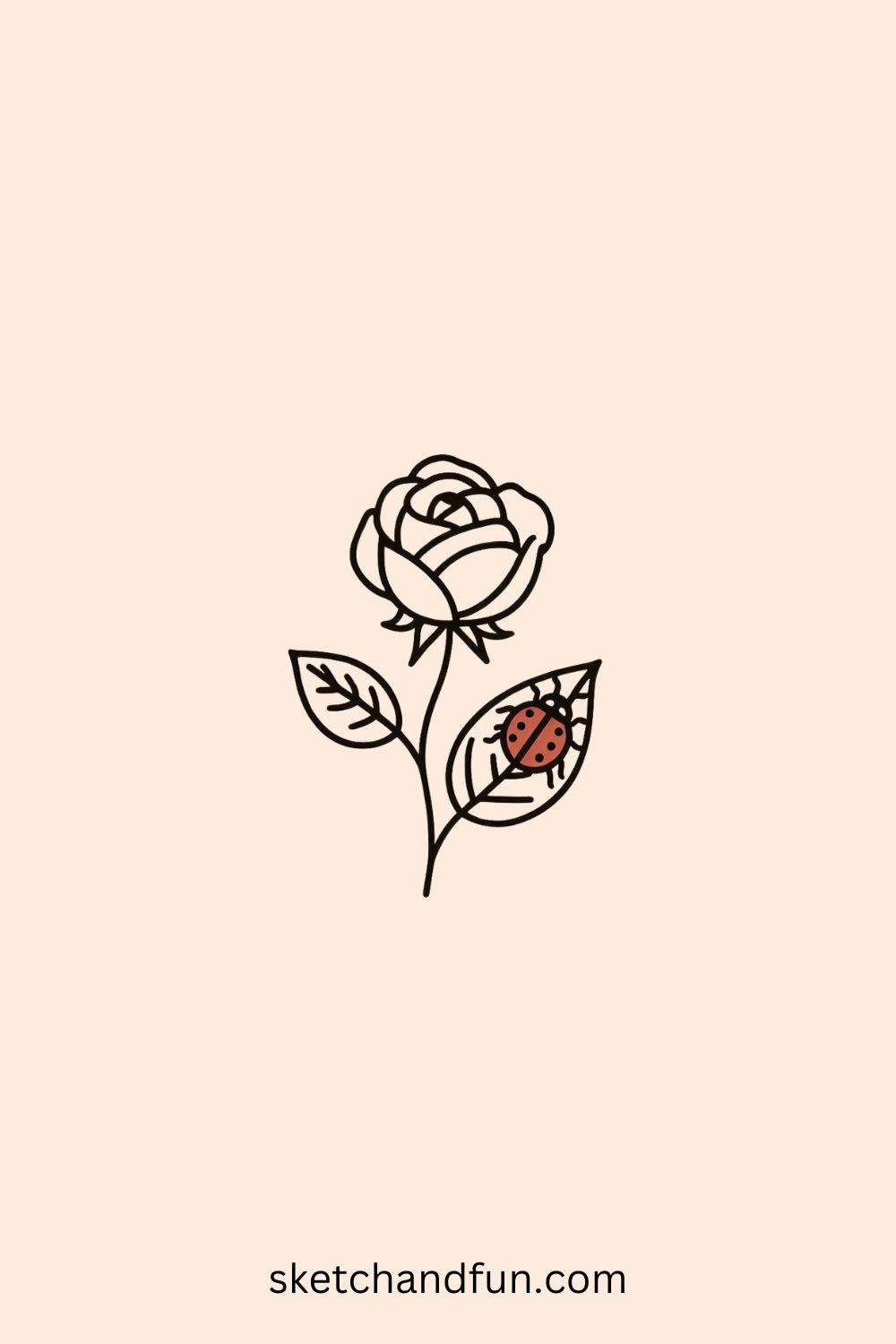 39+ Easy Cute Rose Drawing Ideas - Sketch and Fun