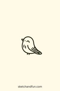 47+ Easy Cute Bird Drawing Ideas - Sketch and Fun