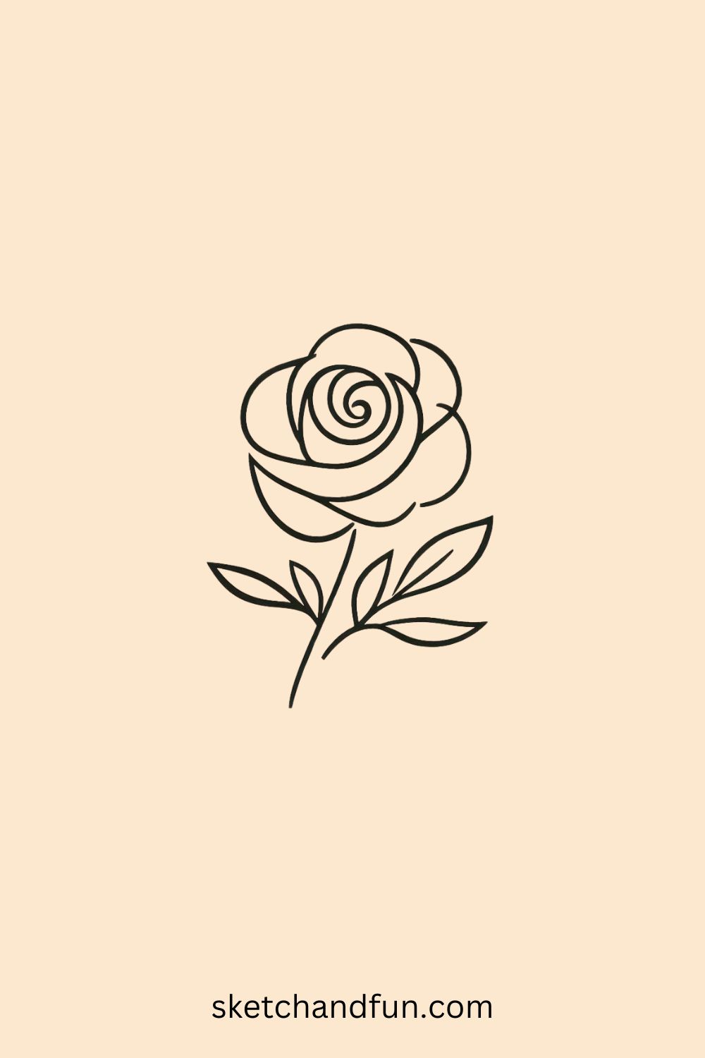 39+ Easy Cute Rose Drawing Ideas - Sketch and Fun