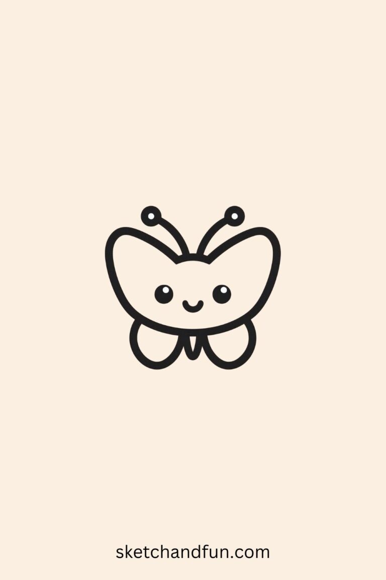 40+ Easy Cute Butterfly Drawing Ideas - Sketch and Fun