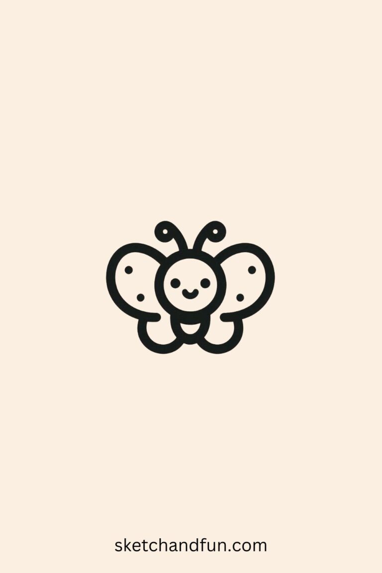 40+ Easy Cute Butterfly Drawing Ideas - Sketch and Fun