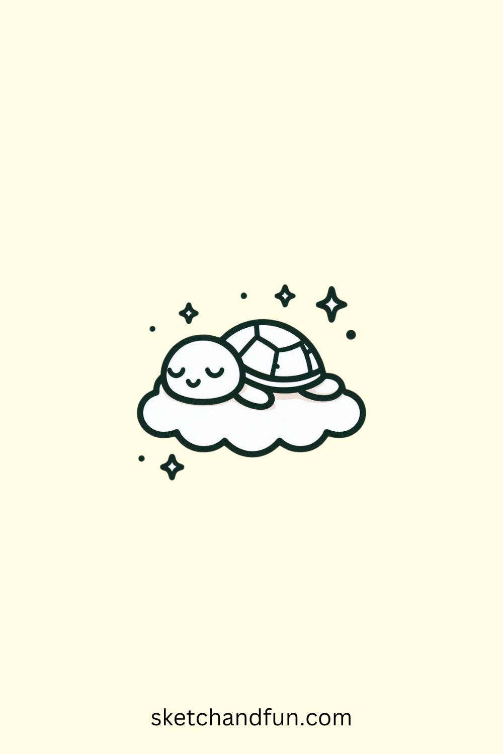 39+ Easy Cute Turtle Drawing Ideas - Sketch and Fun