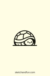 39+ Easy Cute Turtle Drawing Ideas - Sketch and Fun