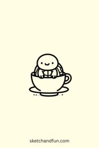 39+ Easy Cute Turtle Drawing Ideas - Sketch and Fun