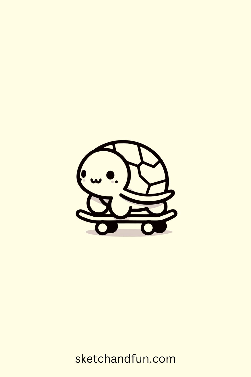 39+ Easy Cute Turtle Drawing Ideas - Sketch and Fun