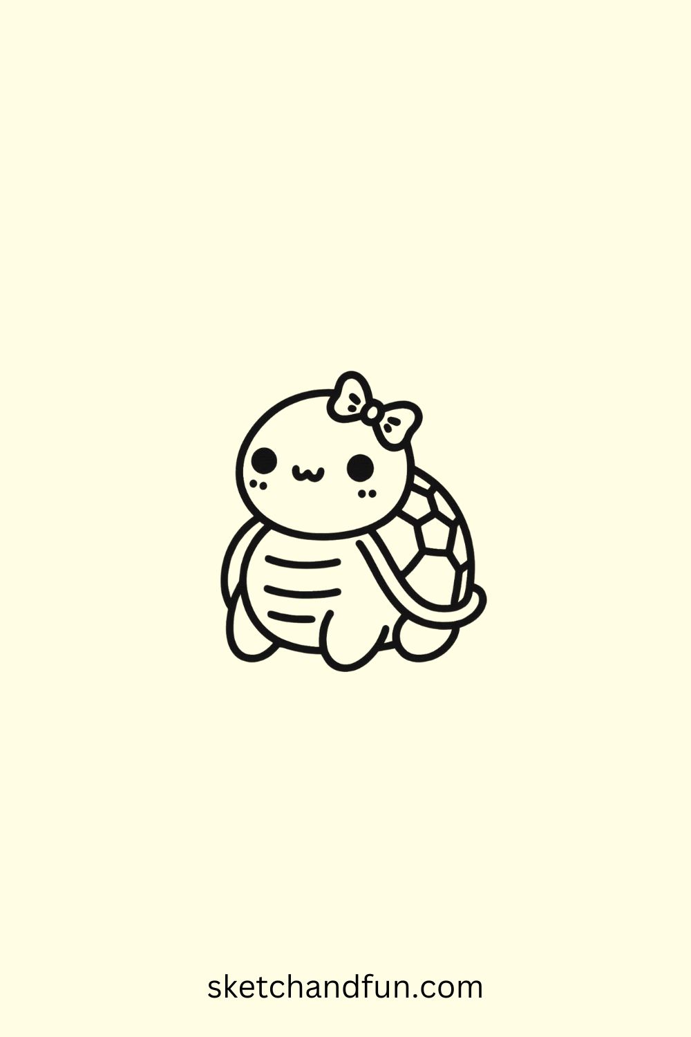 39+ Easy Cute Turtle Drawing Ideas - Sketch and Fun