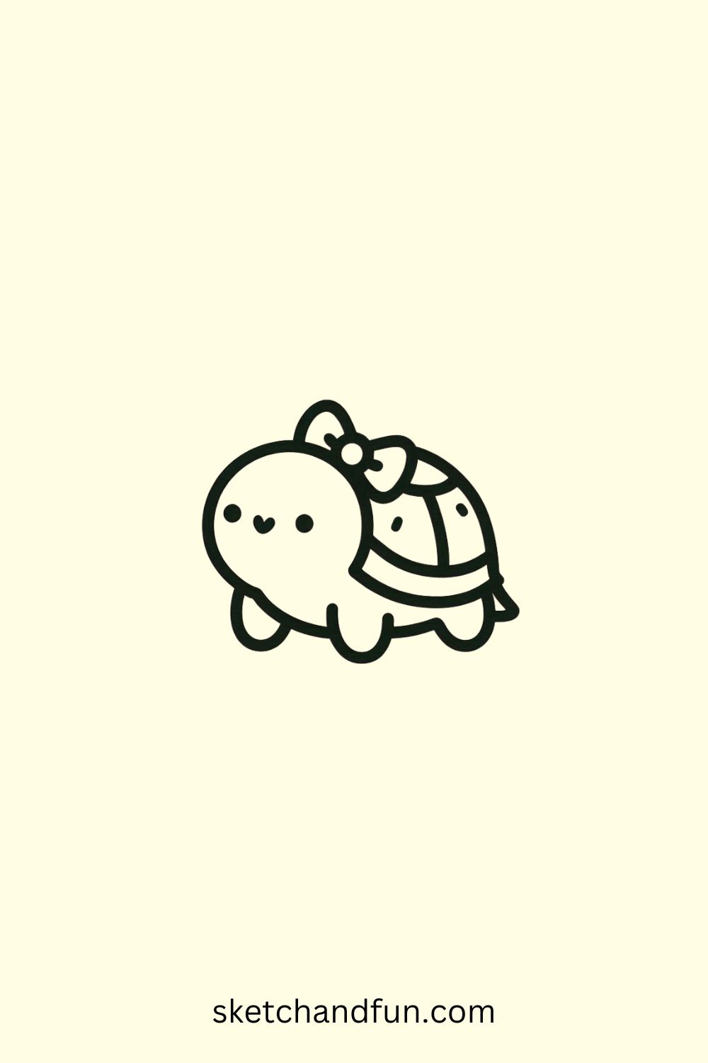 39+ Easy Cute Turtle Drawing Ideas - Sketch and Fun