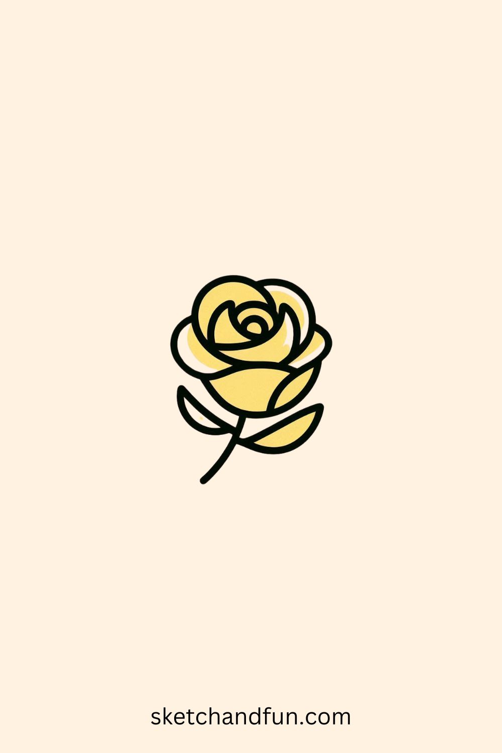39+ Easy Cute Rose Drawing Ideas - Sketch and Fun