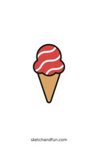 25+ Easy Cute Ice Cream Drawing Ideas - Sketch and Fun