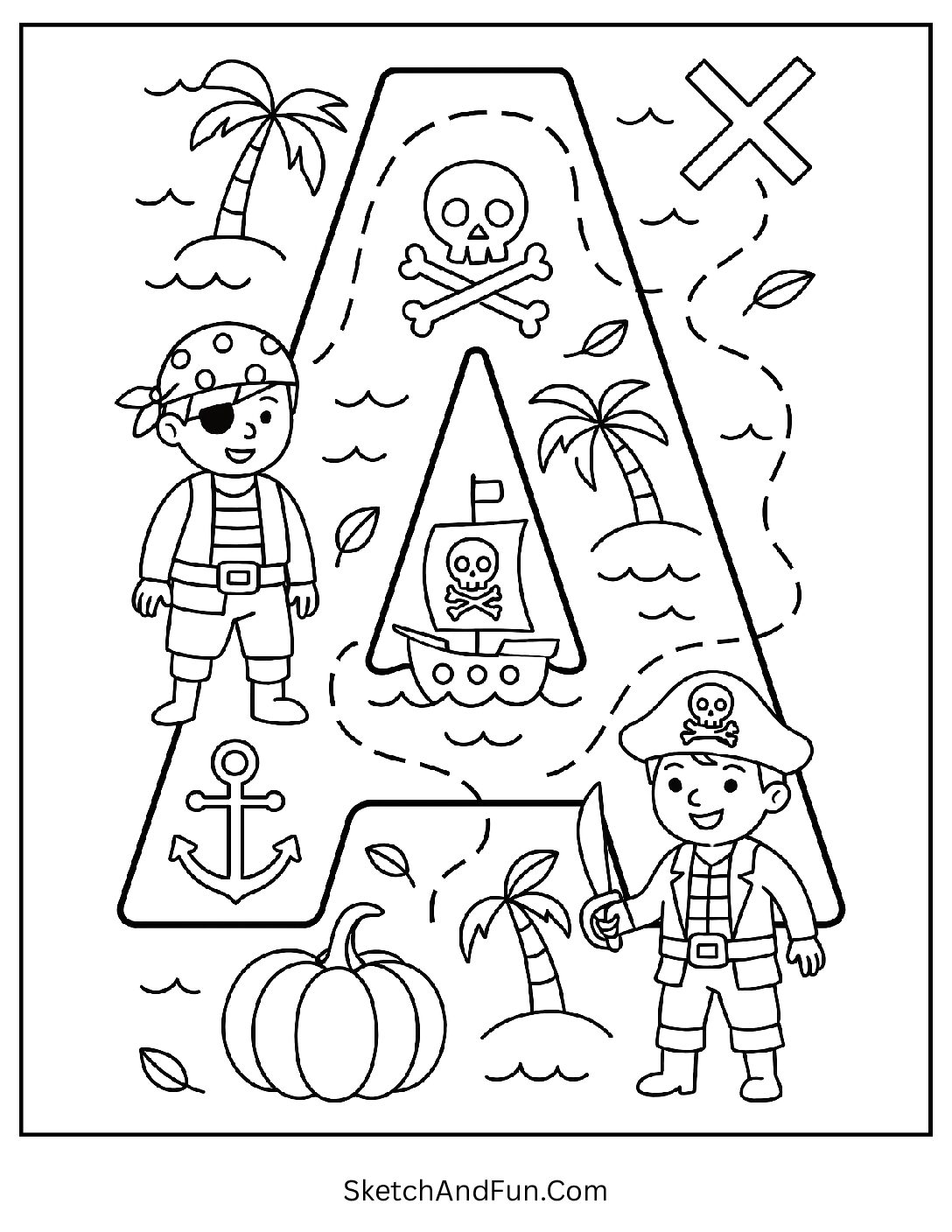 15+ Letter A Coloring Pages - Sketch and Fun