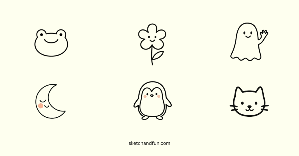 35+ Cute Cartoon Doodle Ideas For Kids - Sketch and Fun