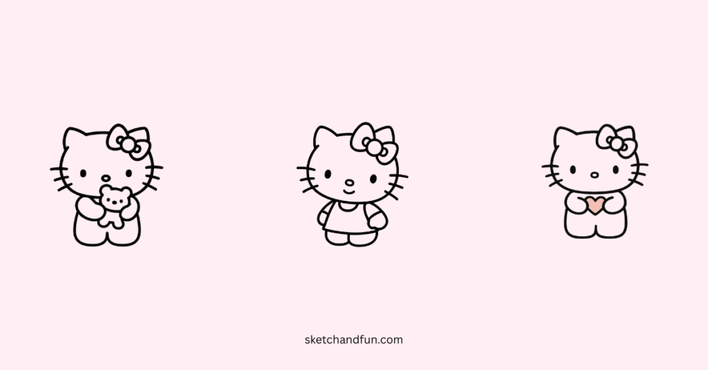 30+ Easy Cute Hello Kitty Drawing Ideas - Sketch and Fun